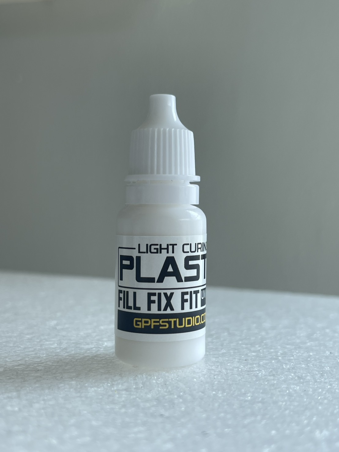 GPF FFFW น้ำยาประสานรอย Light Curing Plastic (White) - GPF Studio
